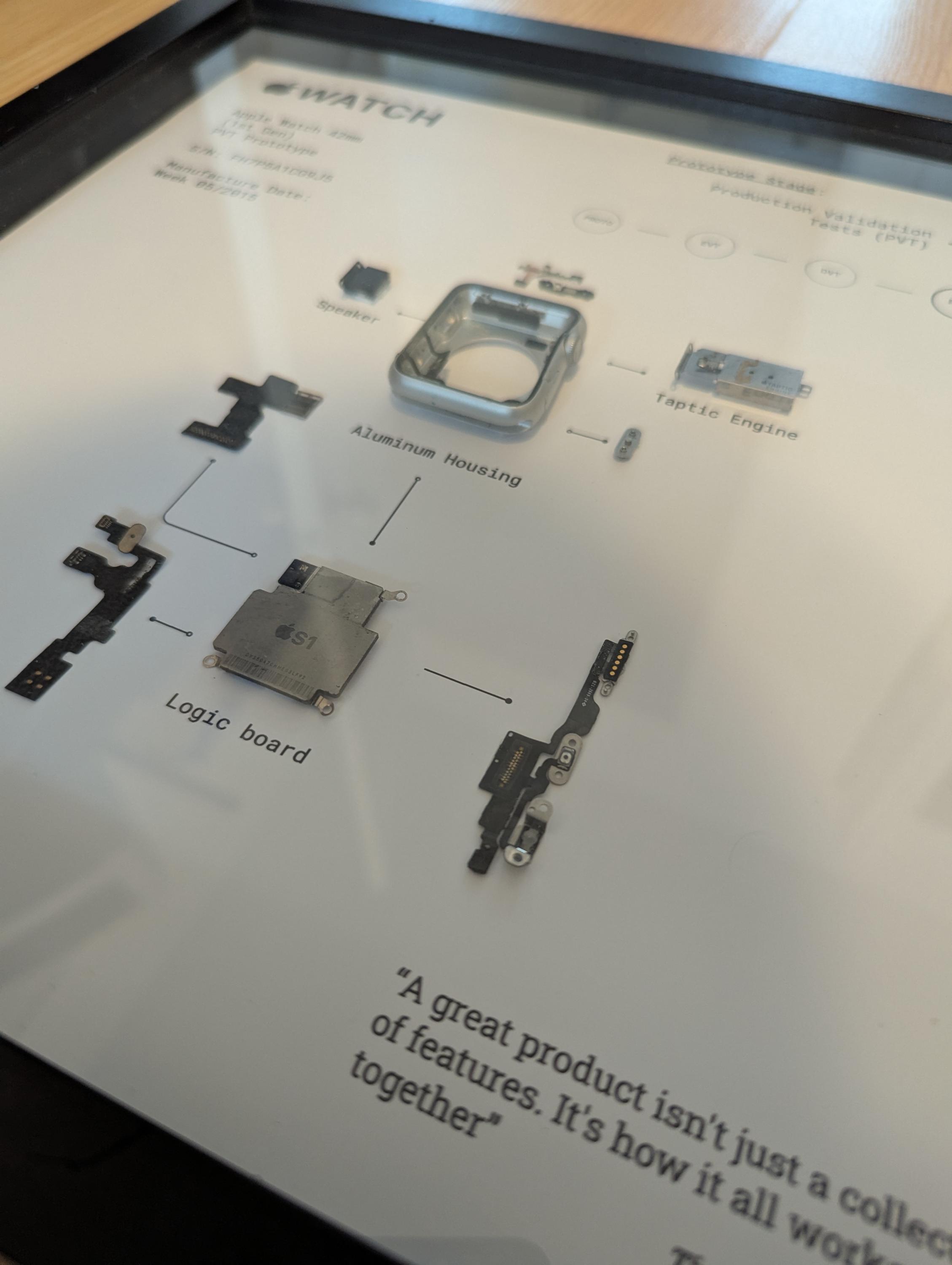 PROTOTYPE Apple Watch Teardown Art – Unique Tech Display - Etsy