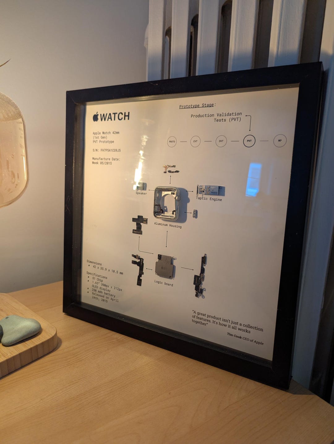 PROTOTYPE Apple Watch Teardown Art – Unique Tech Display - Etsy