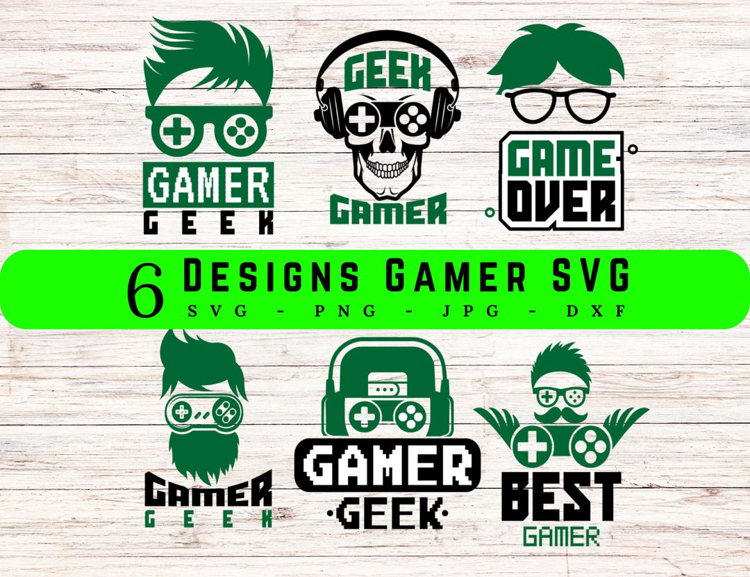 Gamer SVG Bundle | Gaming SVG Cut Files, Video Game SVG Designs, Funny ...