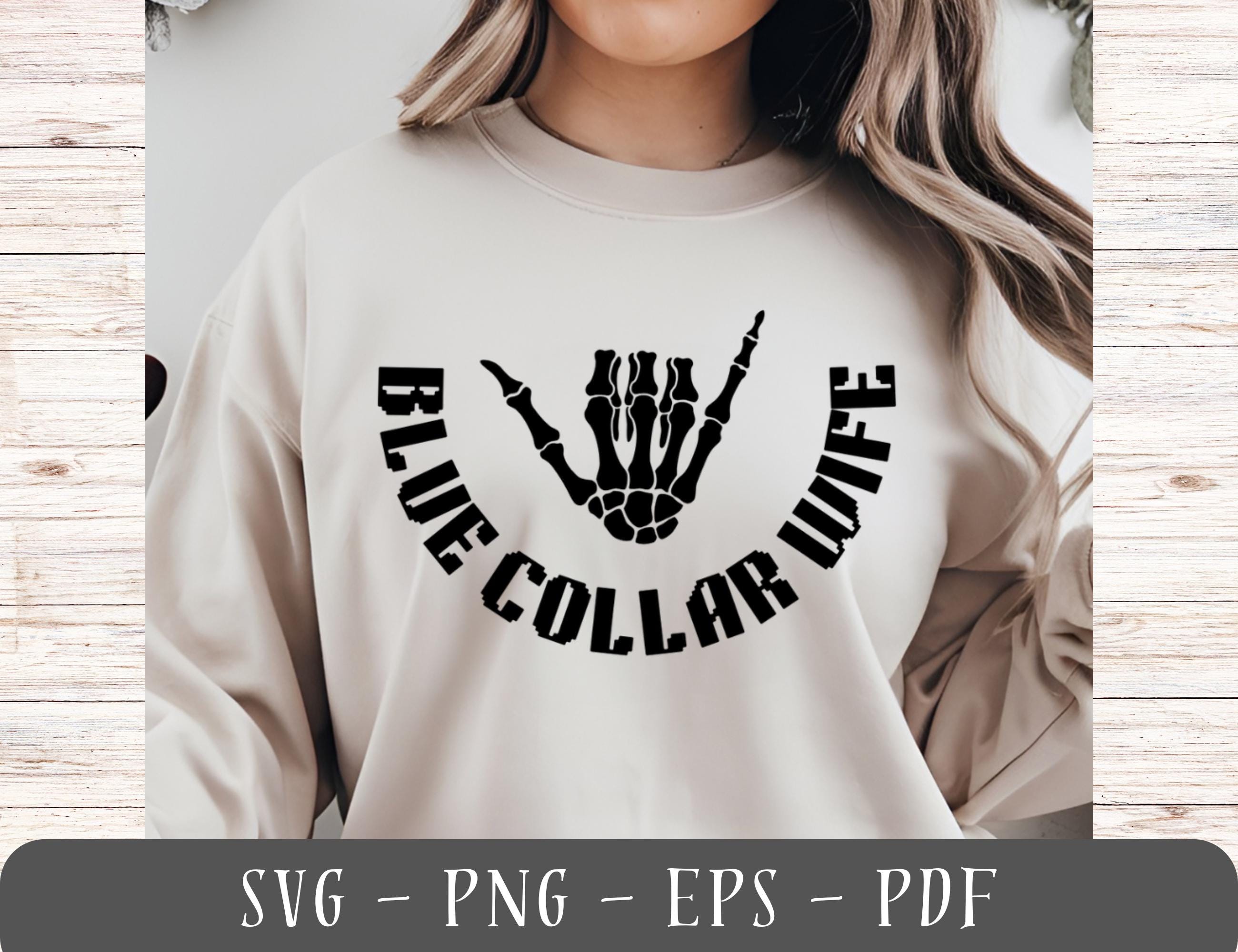 Blue Collar SVG Bundle, Blue Collar Pillow SVG, Blue Collar Mom Svg ...