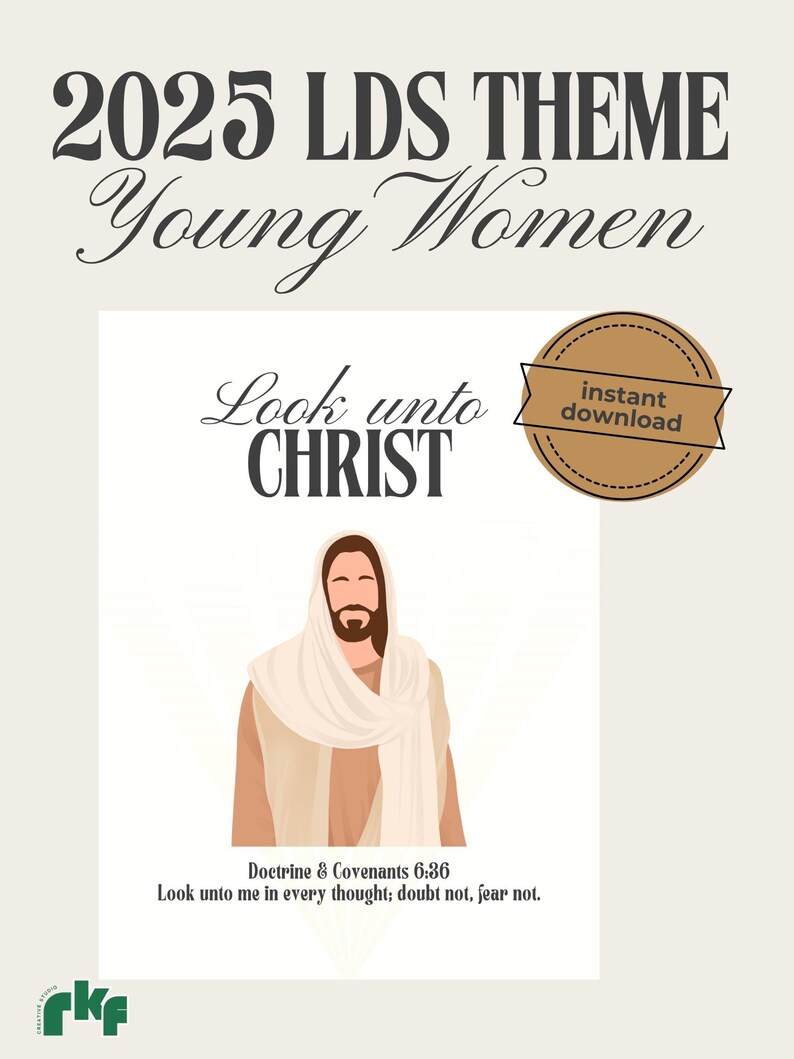 LDS Youth 2025 Young Women's Theme D&C 6:36 | Digital Download ...