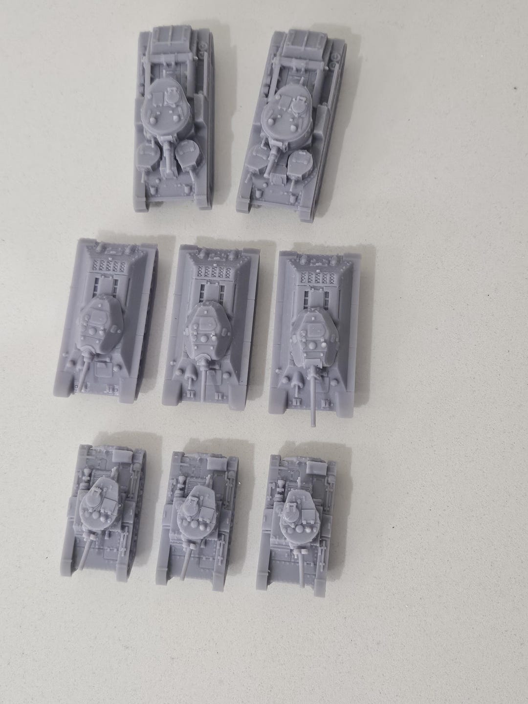 Soviet Early War Set Tanks X8, 15mm 1/100 Scale 3D Printed Resin - Etsy