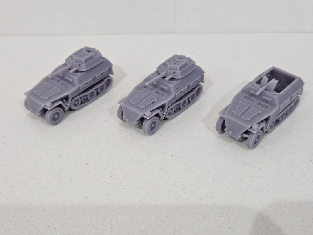 German SDKFZ250 Scout Halftracks X3 15mm 1/100 3D Printed Resin - Etsy