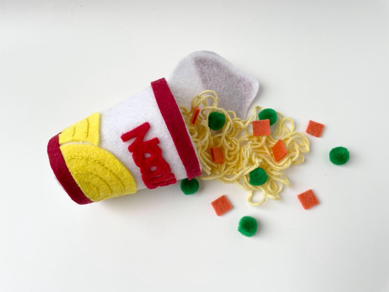 Felt Instant Cup Ramen Noodle Pattern - Digital PDF Download - Etsy