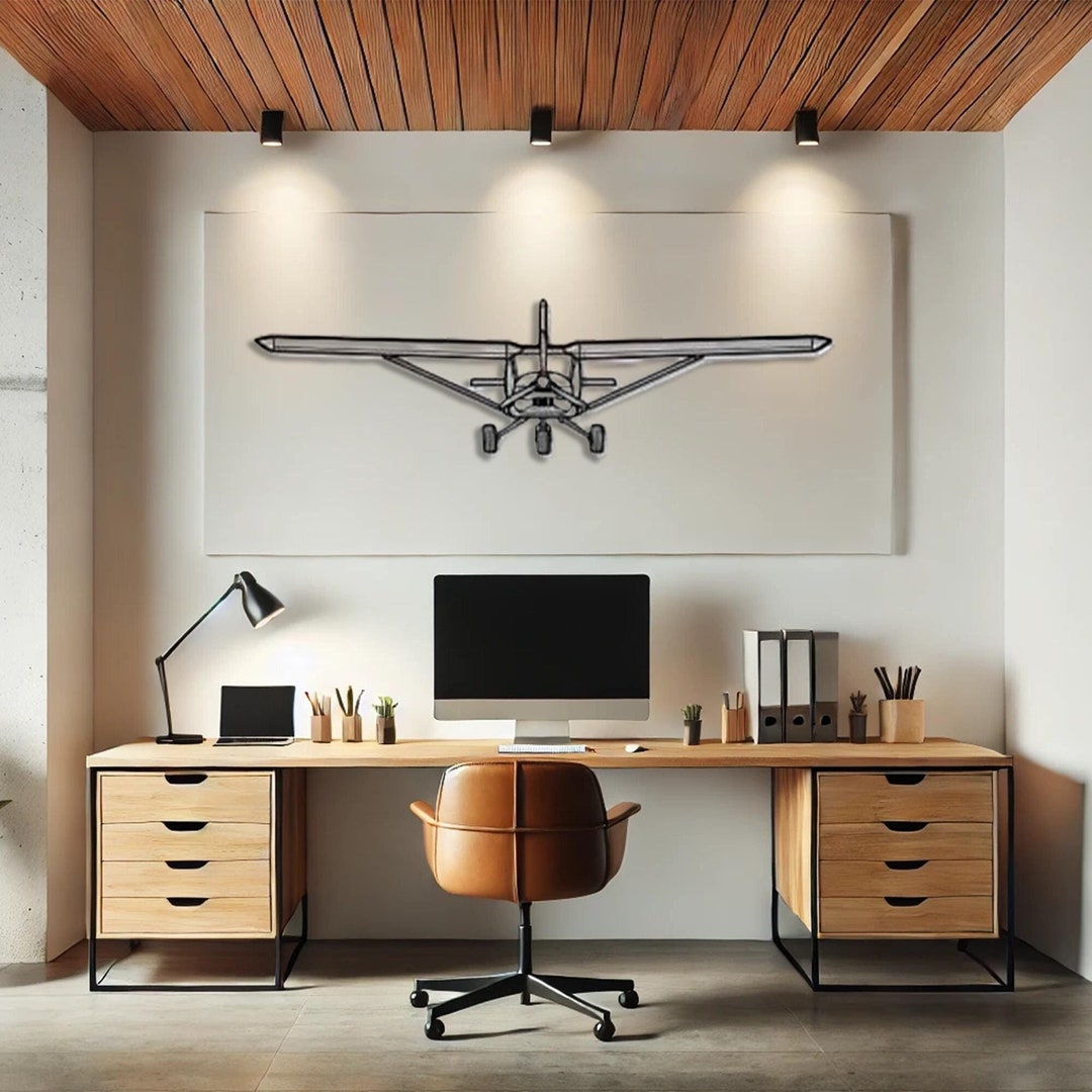 A22LS Foxbat Front Silhouette Metal Wall Art, Plane Wall Art, Airplane ...