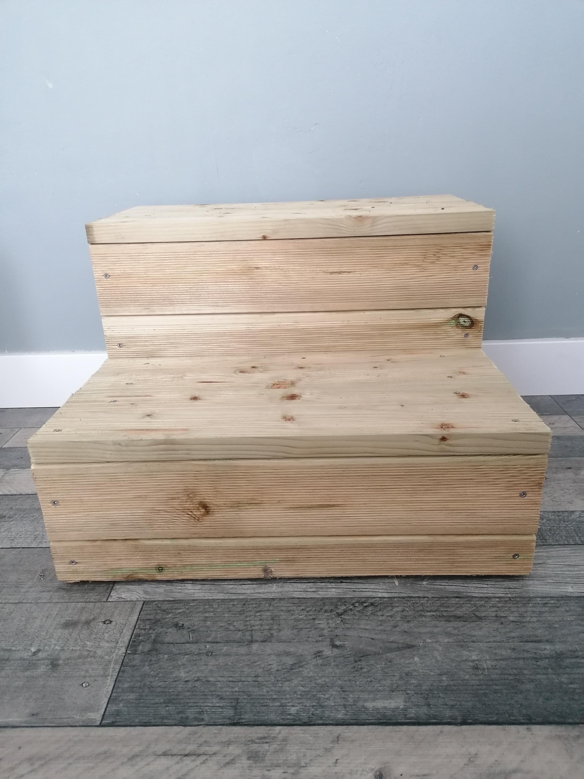 Wooden Steps for Home / Bespoke Size / Sturdy Steps / Garden Steps ...