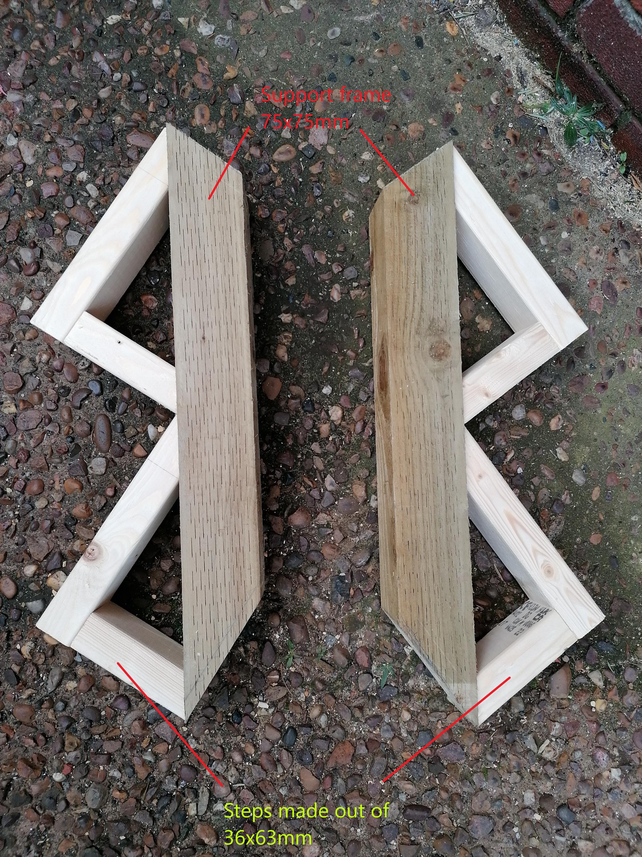 Stringer Steps Kit / Bespoke Size Available / Sturdy / Easy Fixing ...