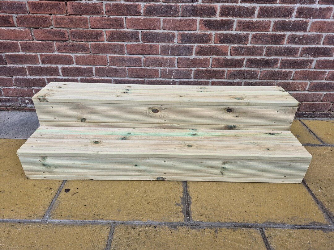 2 Tier Wooden Steps for Home XXL Sizes / Ready to Use / Delivered FULLY ...