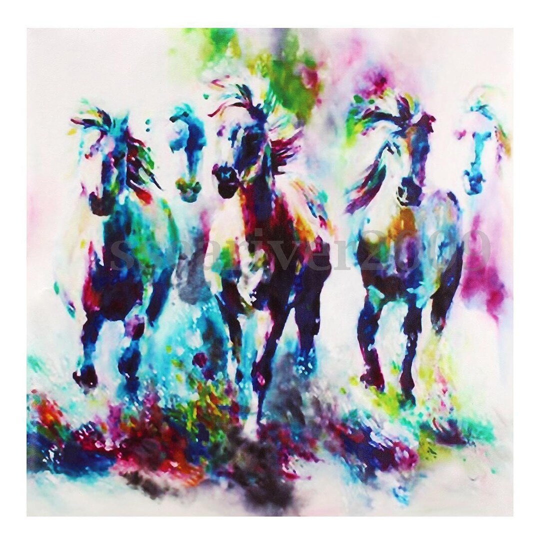 Modern Horse Racing, Horses, Racing, 22X22 Art, Modern Art, Racing to ...