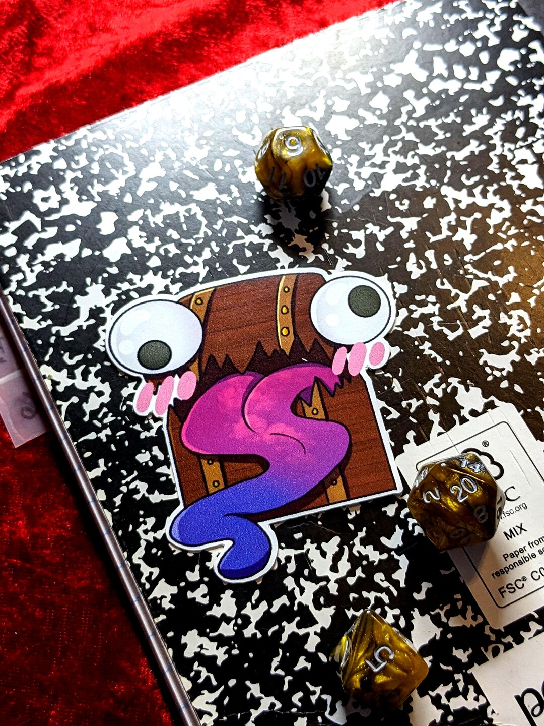 Googly Eyed Mimic Chest Sticker - Etsy