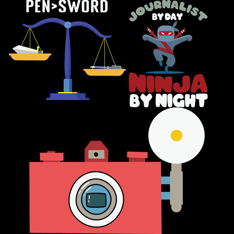 Journalist SVG Bundle | Press Pass Designs | Journalist Quotes & Icons ...