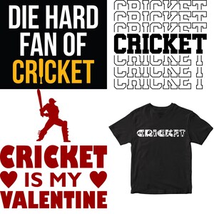 Cricket SVG Bundle Sports Svgs for Cricut & Silhouette Cricket Bat ...