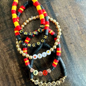 Kansas City Chiefs Bracelets (bundle of Five) - Etsy
