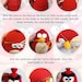 Amigurumi Red Angry Bird Crochet Pattern PDF | Fun DIY Toy for Kids ...