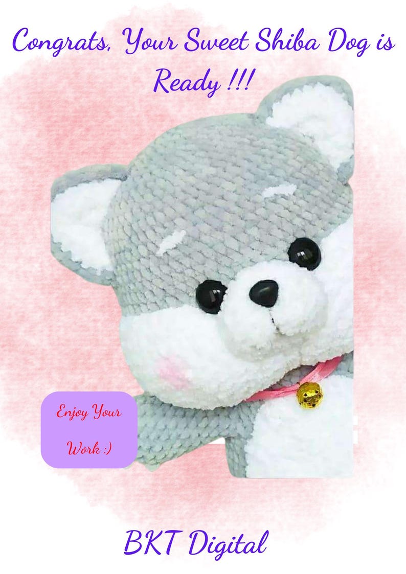 Amigurumi Sweet Shiba Dog Crochet Pattern PDF | Adorable DIY Toy for ...