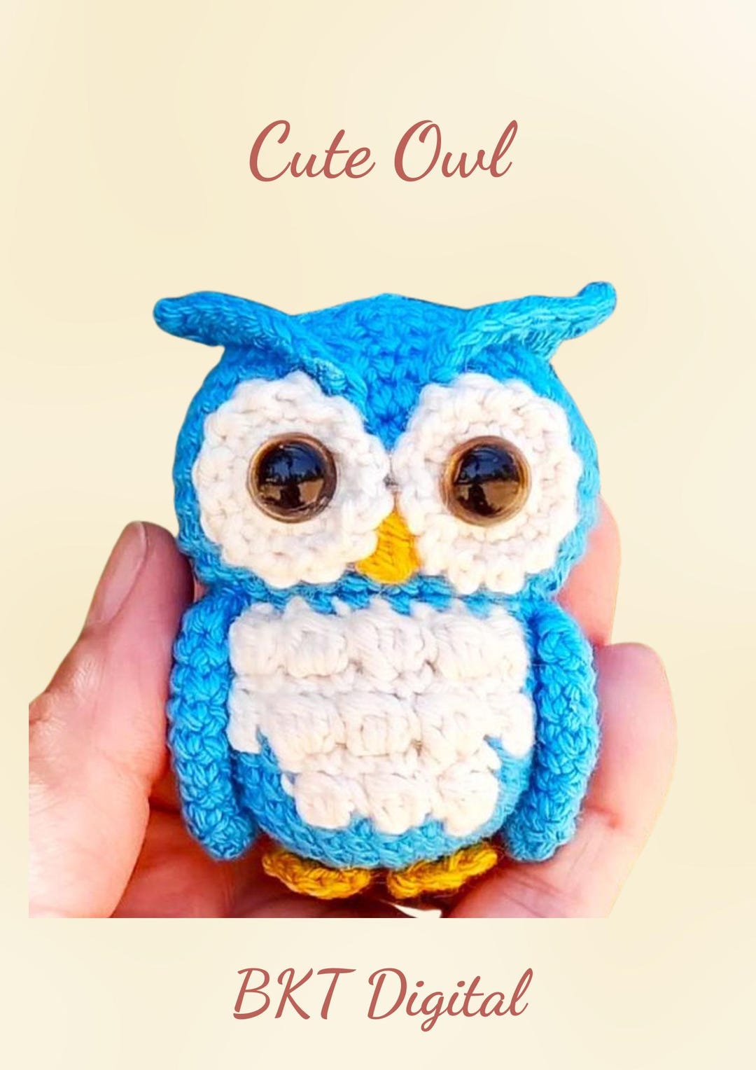 Amigurumi Cute Owl Crochet Pattern PDF | Adorable DIY Toy for Kids ...