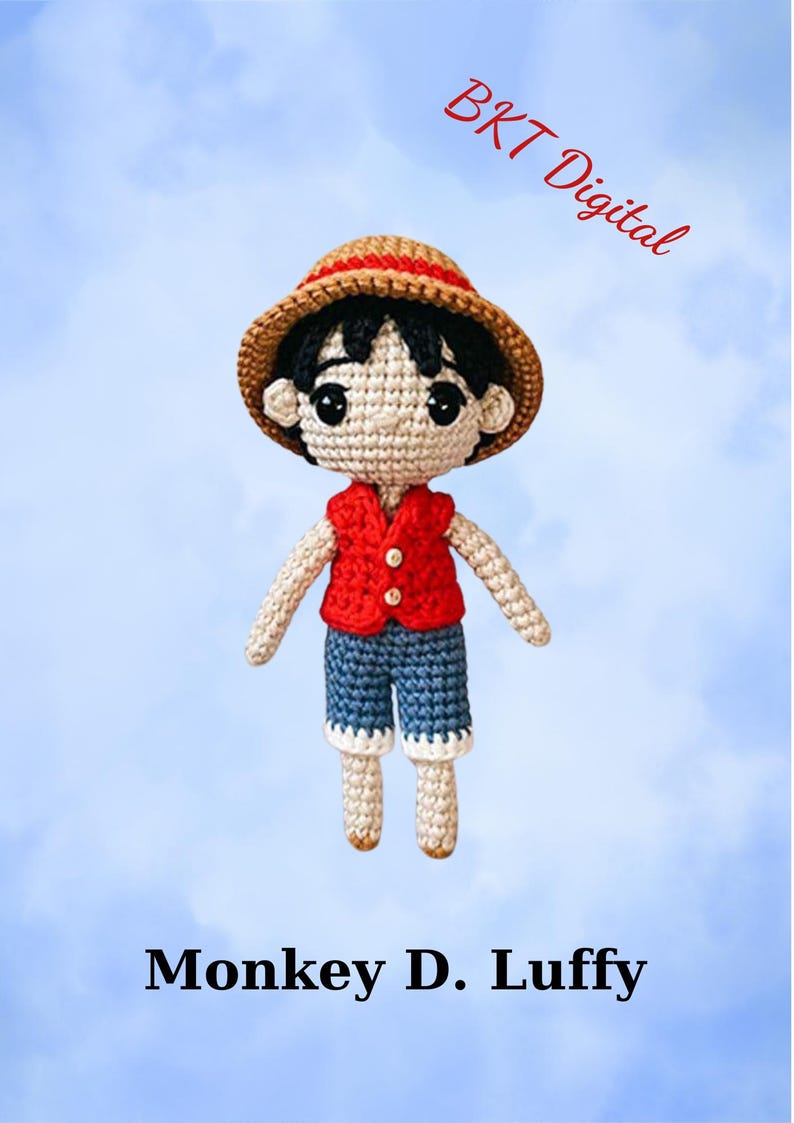 Amigurumi Luffy Crochet Pattern PDF Luffy-inspired DIY Toy for Fans ...