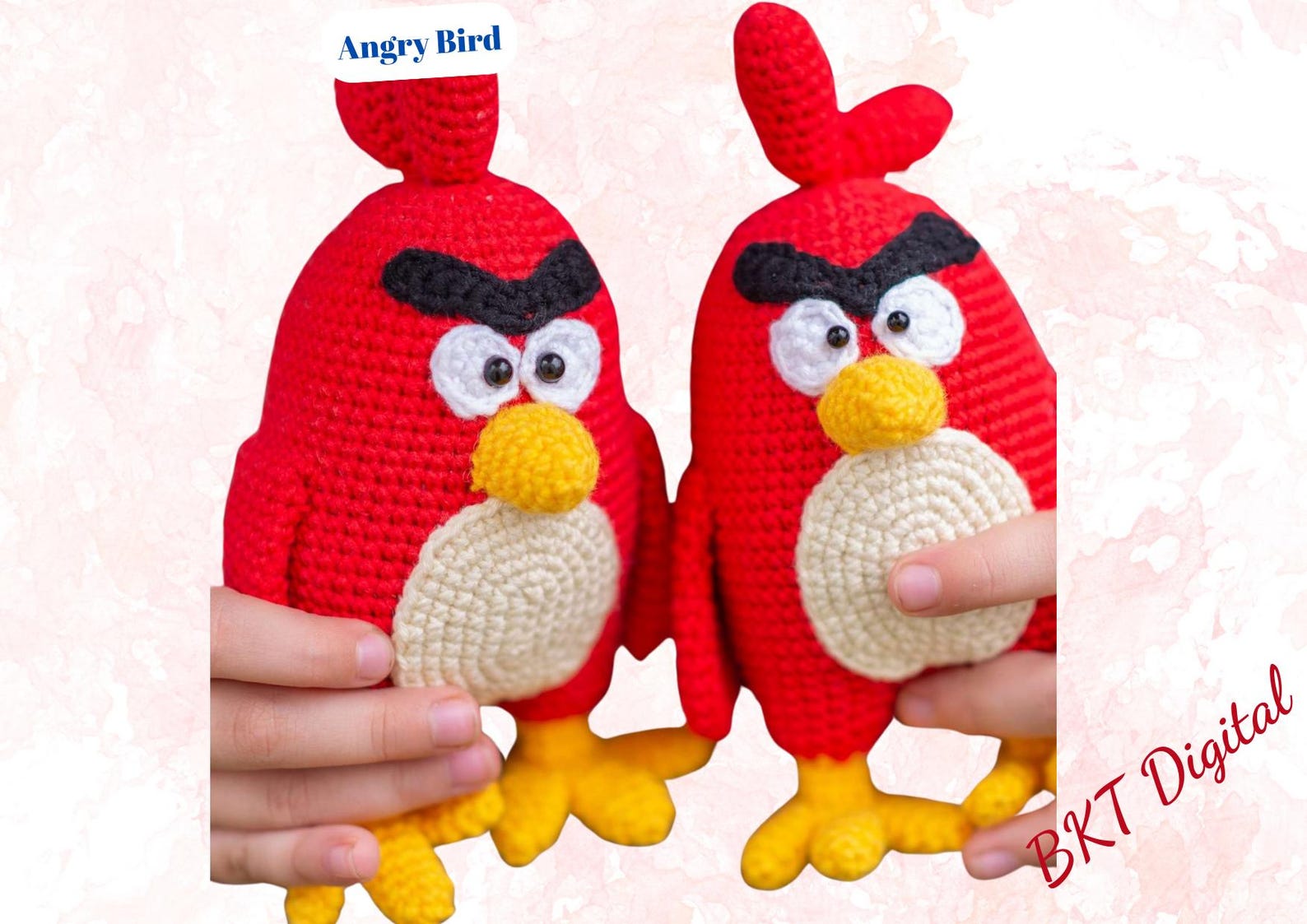 Amigurumi Red Angry Bird Crochet Pattern PDF | Fun DIY Toy for Kids ...