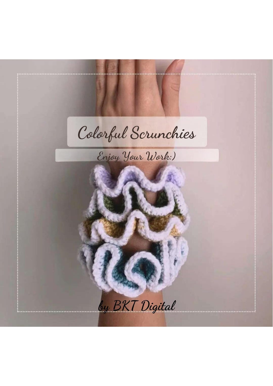 Colorful Scrunchies Crochet Pattern PDF | Fun DIY Hair Accessories ...