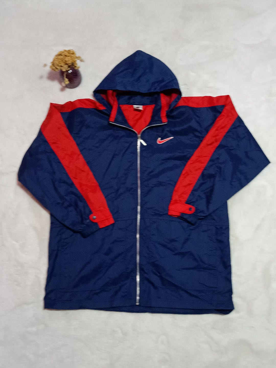 Nike Vintage 90's Jacket Solo Swoosh Logo Embroidered Retro Size Xl - Etsy