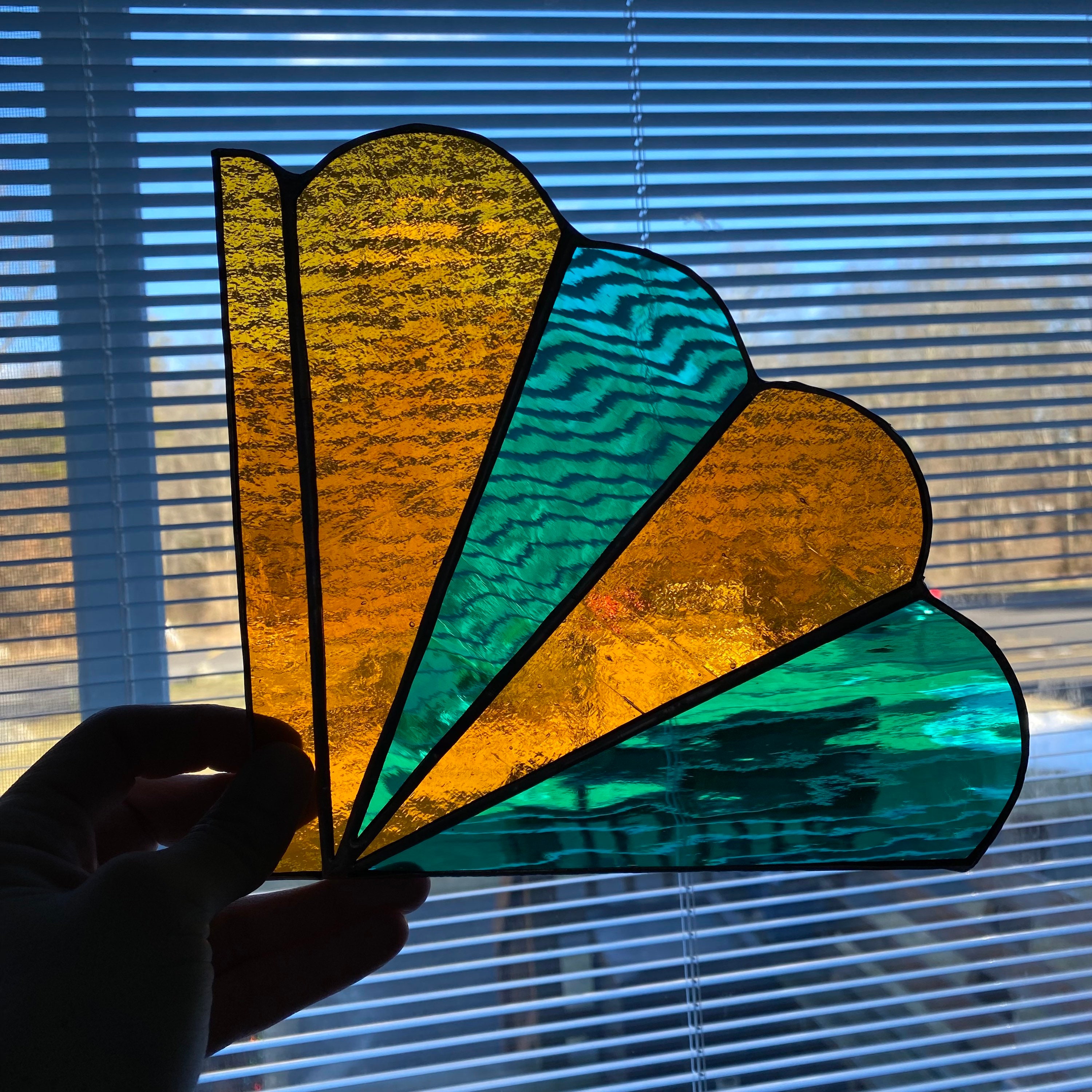Stained Glass Corner Panel - Etsy