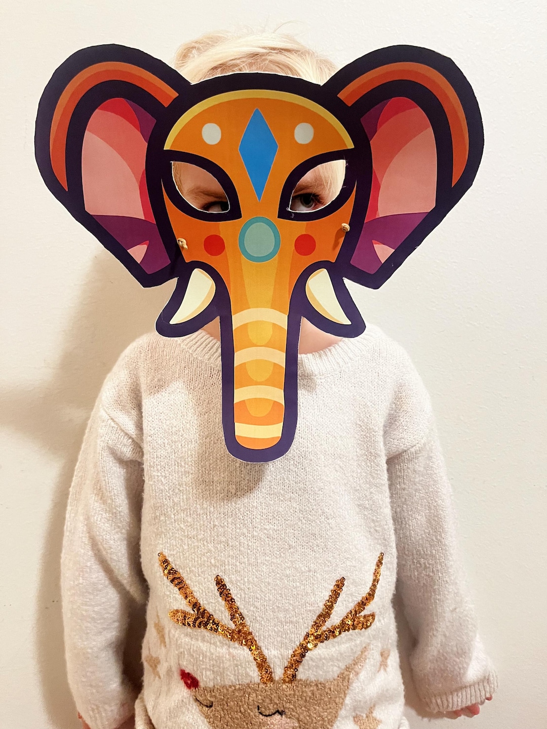 Printable Vector Elephant Masks for Kids – Instant Digital Download ...