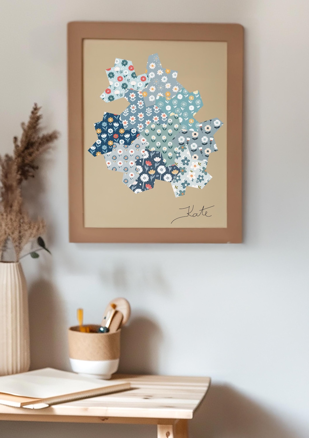 Flower Pattern Einstein Tiles - Unique Geometric Wall Art Vector Files ...