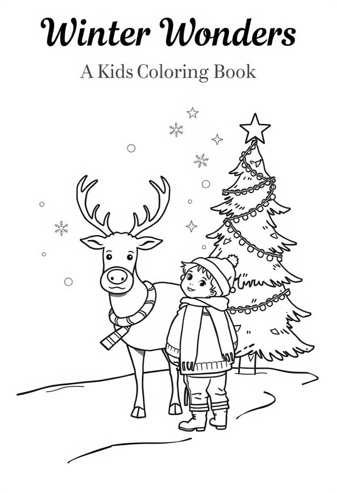 Coloring Book: Winter Wonders 25 Winter/christmas-themed Pages to Print ...