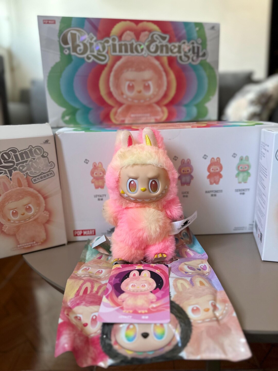 Labubu V3 Big Into Energy Hecho Auténtico 100% Popmart Blindbox - Etsy