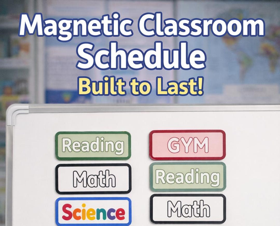 Magnetic Classroom Schedule for Whiteboard, Daily Routine Magnets ...