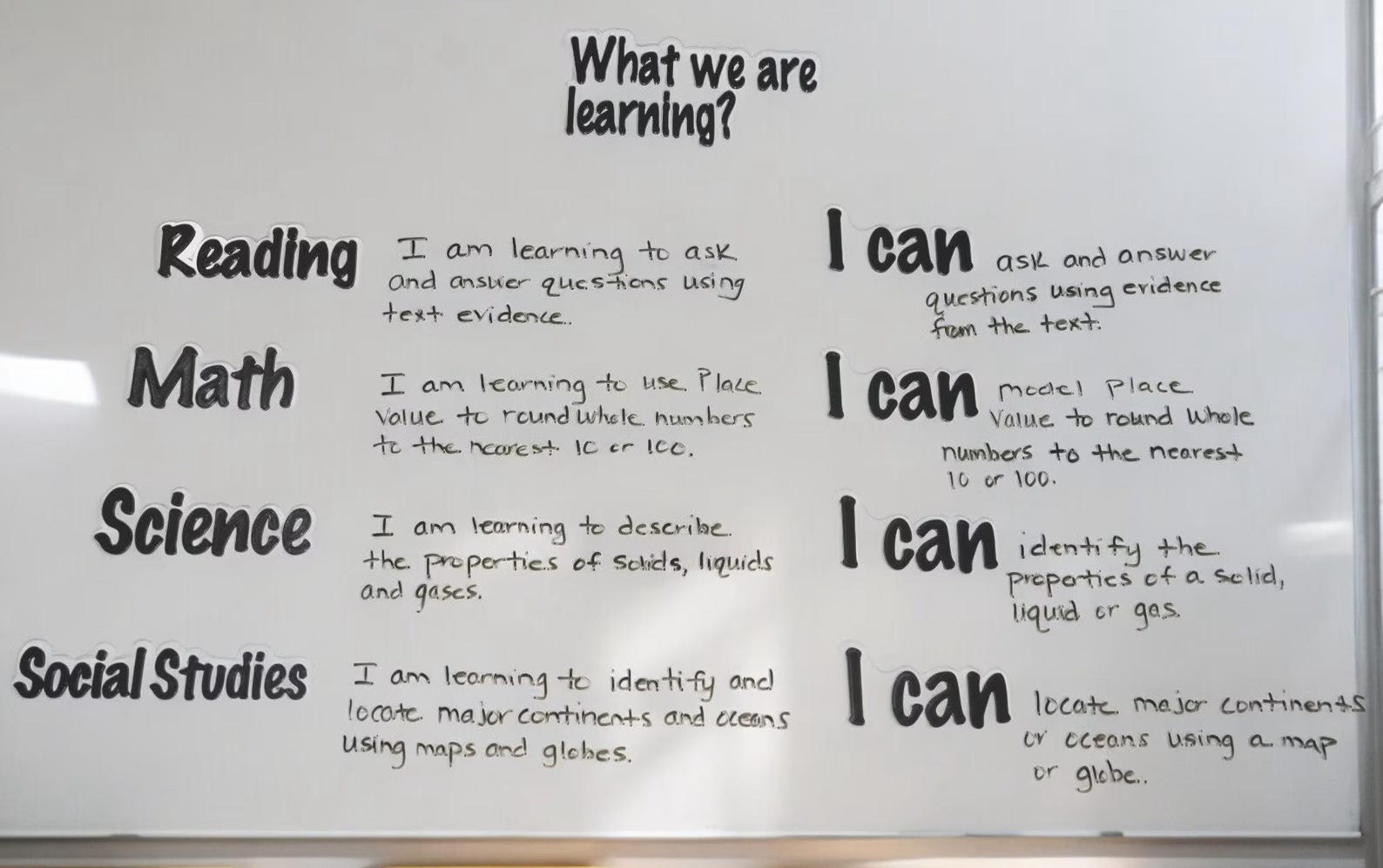 Classroom Objective Display Classroom Management Succes Criteria ...