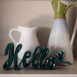 Hello Sign Entryway Decor Modern Home Welcome Sign Housewarming Gift ...