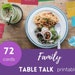 FAMILY Table Talk Conversation Starter Cards/ice Breakers PRINTABLE ...