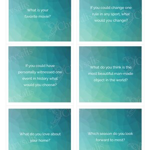 Table Talk Conversation Starter Cards/ice Breakers PRINTABLE (high-res ...