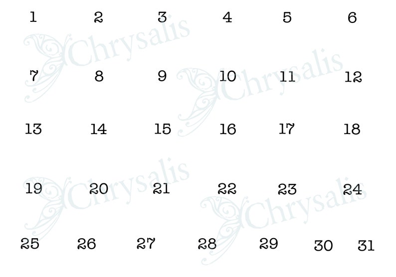 STICKERS Digital Journal Stickers Month Numbers Bundle 3 - Etsy