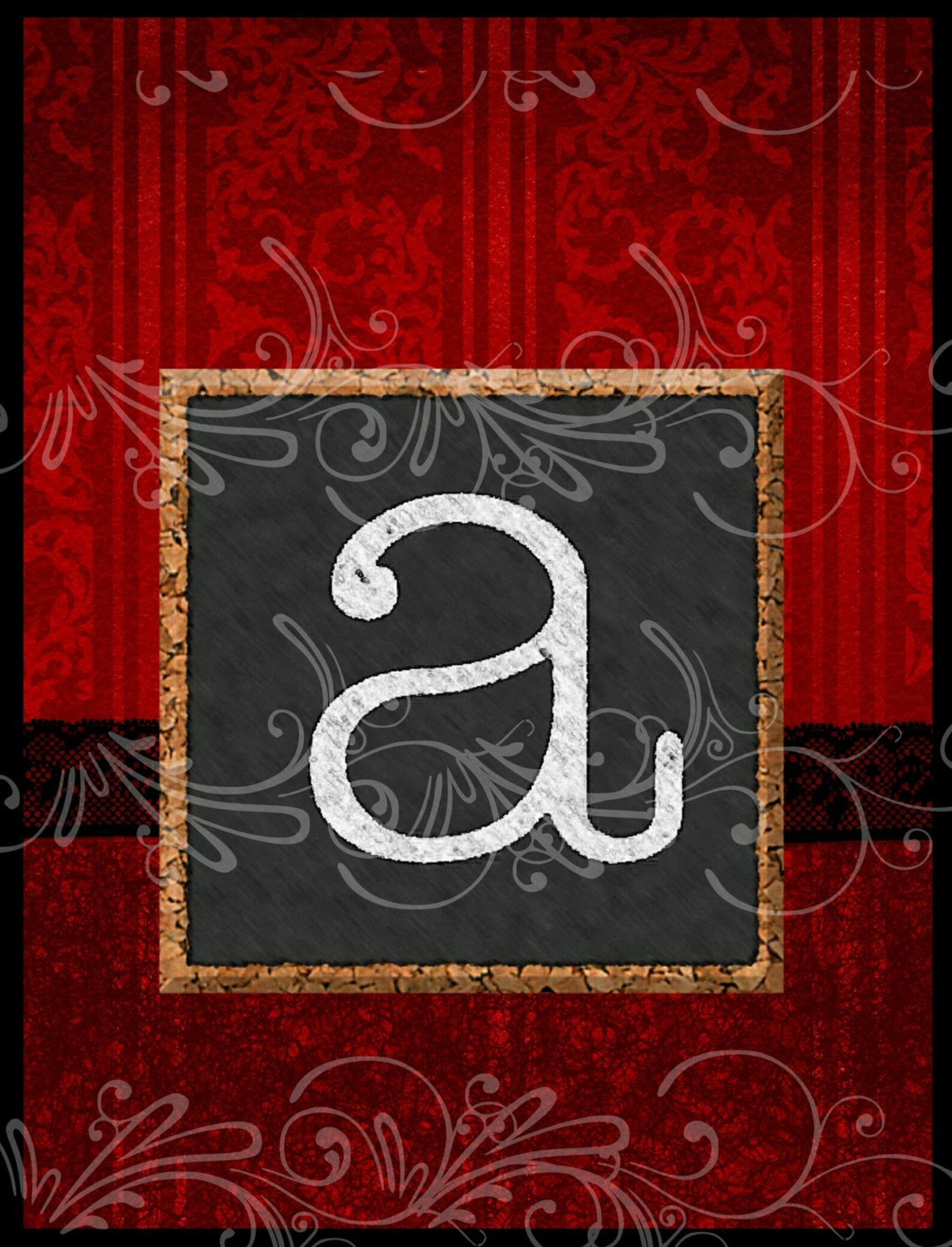 CHALKBOARD Alphabet and More Digital Collage Sheet Scrabble Tiles - Etsy