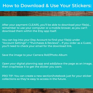 STICKERS Digital Journal Stickers - Days of the Week Bundle #2 (set of ...