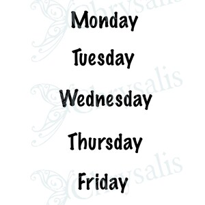 STICKERS Digital Journal Stickers - Days of the Week Bundle #2 (set of ...