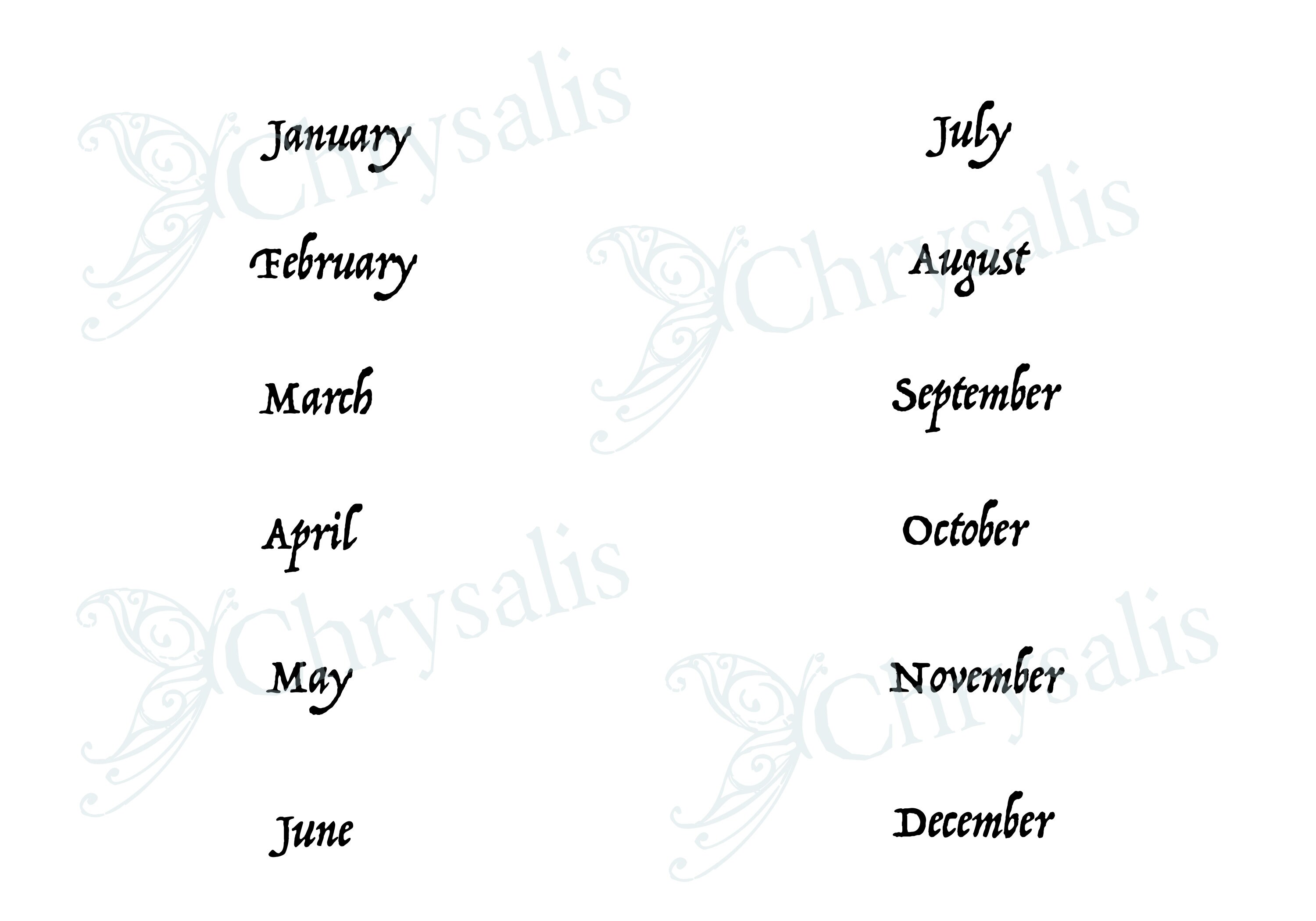 STICKERS Digital Journal Stickers - Month Bundle #3 (set of 3) - Etsy