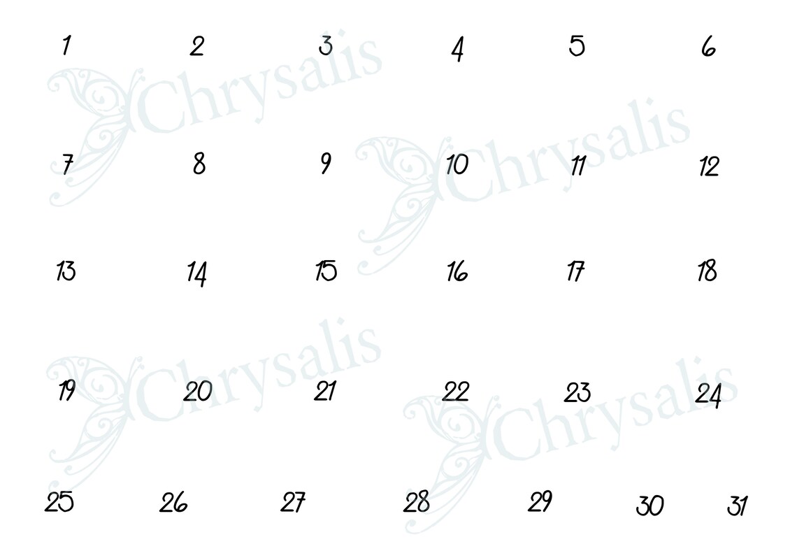 STICKERS Digital Journal Stickers - Month Numbers Bundle #3 (set of 3 ...