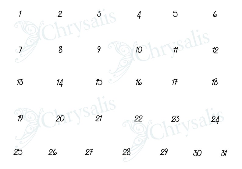 STICKERS Digital Journal Stickers - Month Numbers Bundle #3 (set of 3 ...