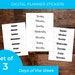 STICKERS Digital Journal Stickers - Days of the Week Bundle #2 (set of ...