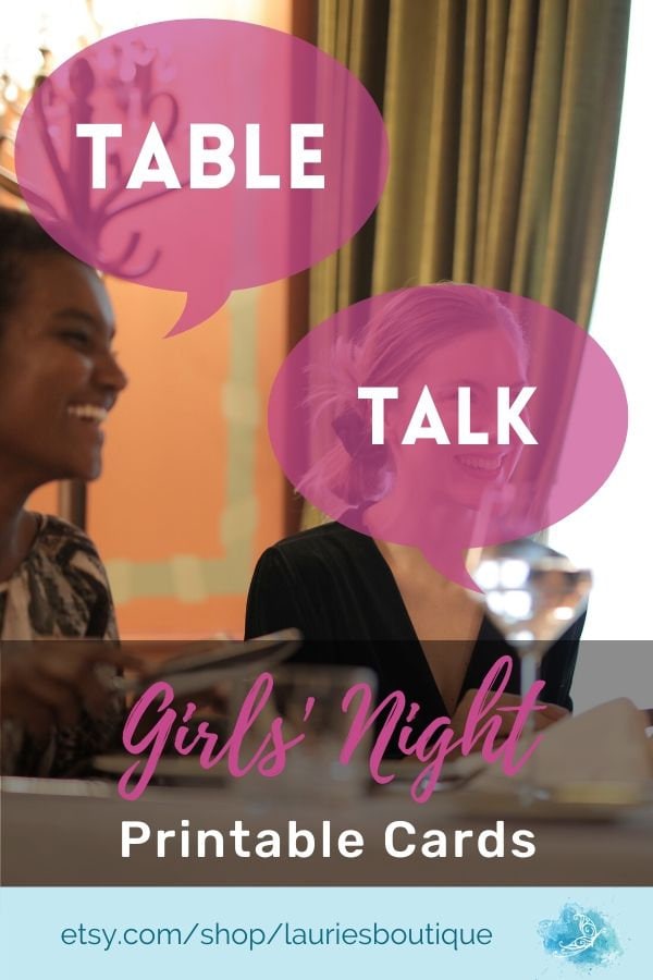 GIRLS NIGHT Table Talk Conversation Starter Cards/ice Breakers ...