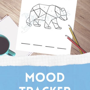 Bear Mood Tracker - Geometric Animals (digital + Print Files) Bujo ...
