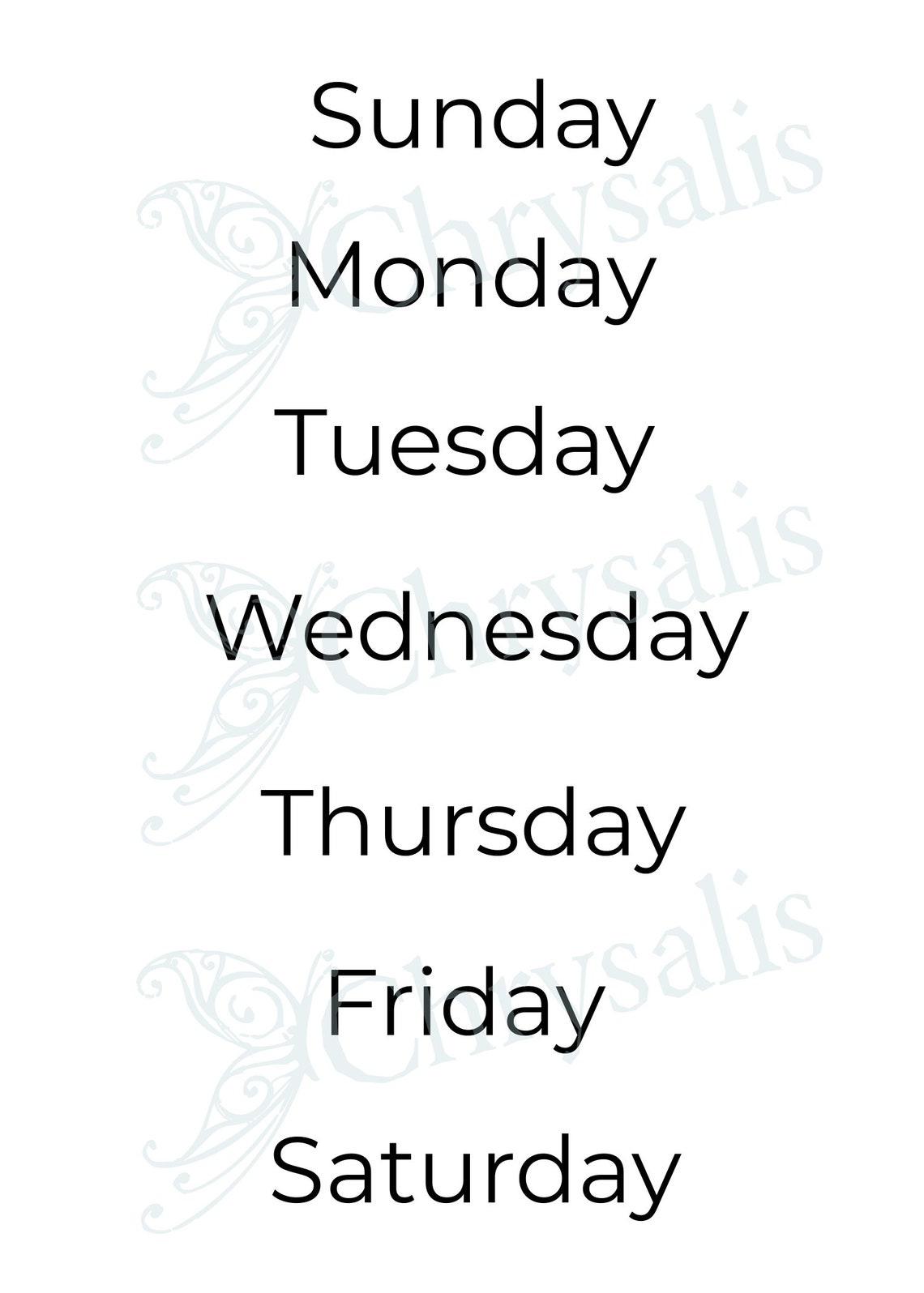 STICKERS Digital Journal Stickers Days of the Week Bundle 4 set of 3 - Etsy