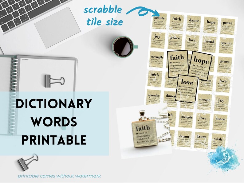 DICTIONARY Words Digital Collage Sheets - Bundle of 3 Sizes - Etsy Canada