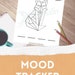 Fox Mood Tracker Geometric Animals digital Print Files Bujo Insert - Etsy