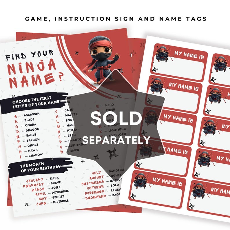 Ninja Word Search Game | Printable Kids Activity | A4 & Letter Size ...