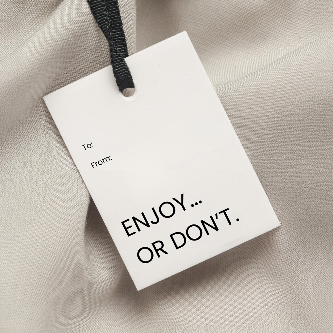 Set of 18 Sarcastic Gift Tags | Digital Funny Gift Labels | Printable ...