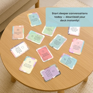 270 Printable Conversation Cards for Families, Couples, Therapy ...